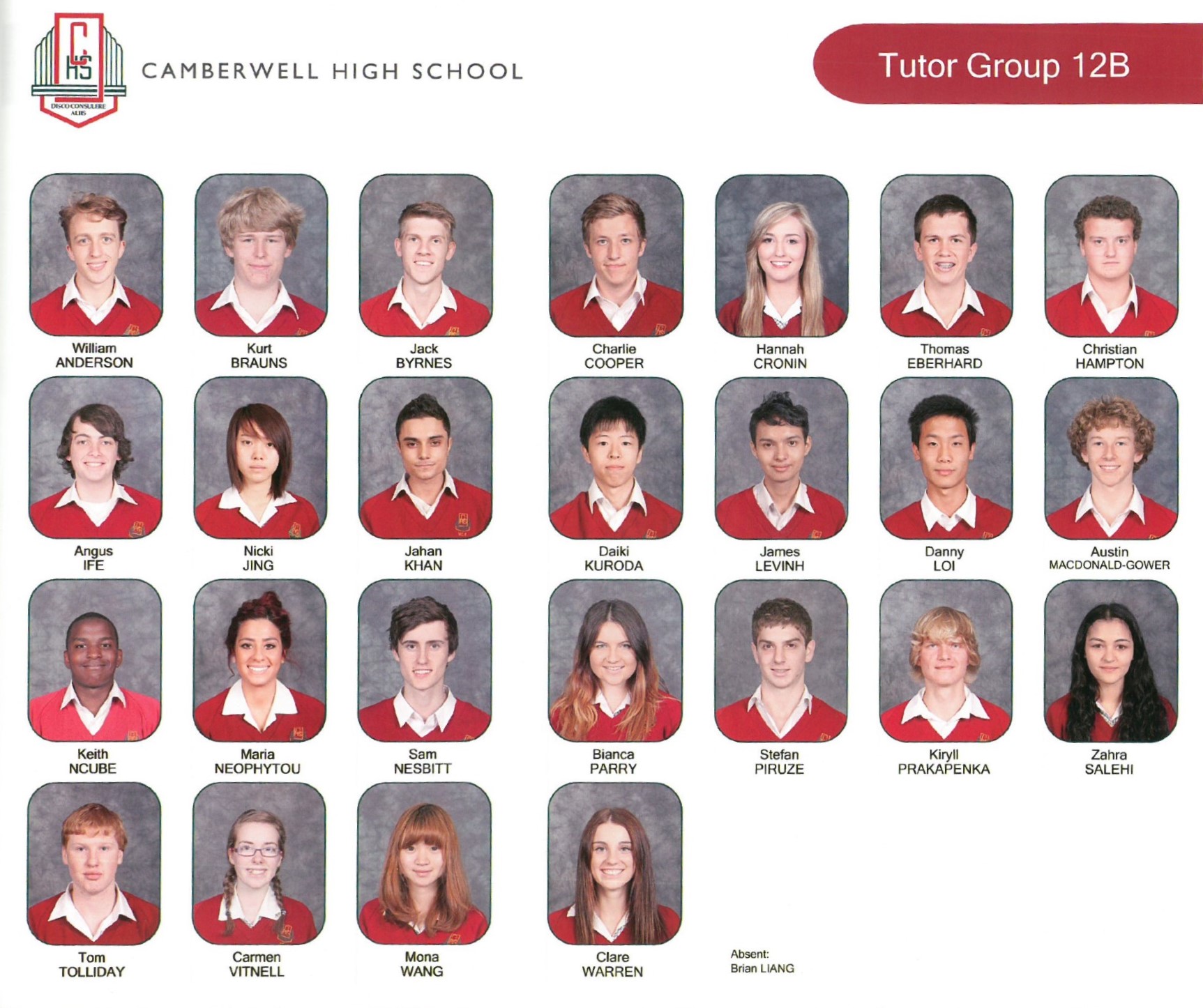 2012 Book of school photos_48 – Camberwell High School Ex Students Society